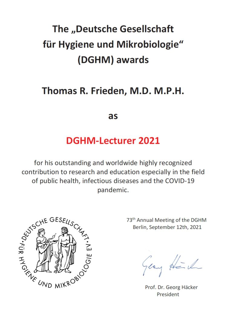 DGHM - Lecture 2021 - Deutsche Gesellschaft für Hygiene und Mikrobiologie